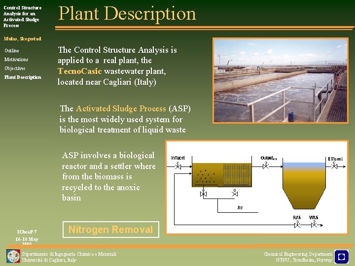 Control Structure Analysis for an Activated Sludge Process