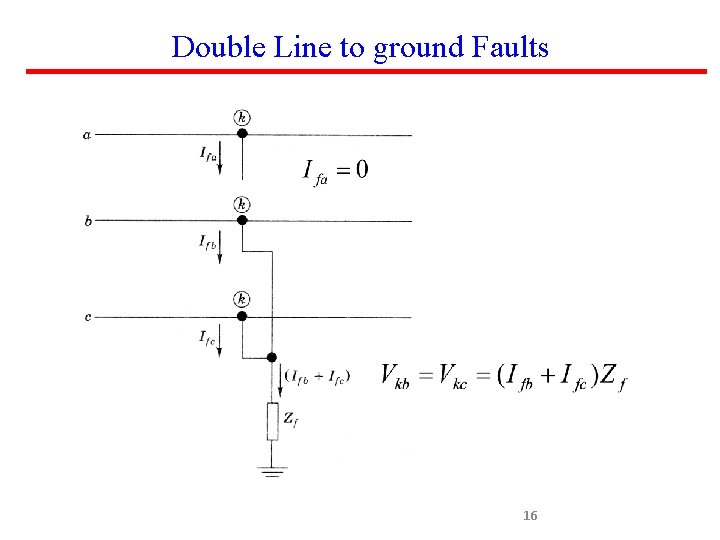 Contents Single linetoground faults Linetoline faults Double linetoground