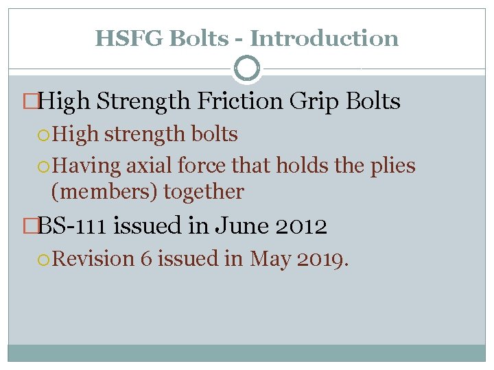 Use of HSFG Bolts in Railway Bridges ATUL