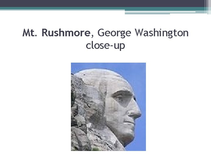 The Mount Rushmore National Memorial Map of USA