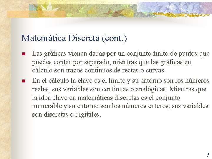 Matemtica Discreta UCR ECCI CI0111 Estructuras Discretas Prof