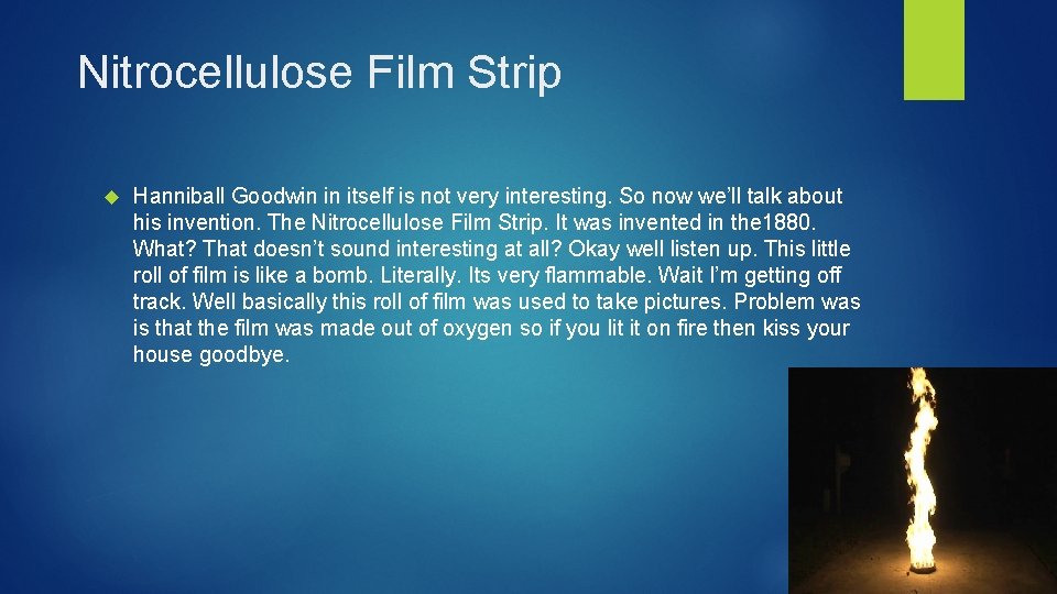 Hannibal Goodwin AND THE FILM STRIP MOSTLY THE