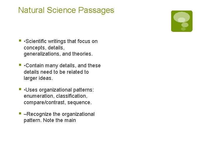 General Info About ACT Reading Test A total