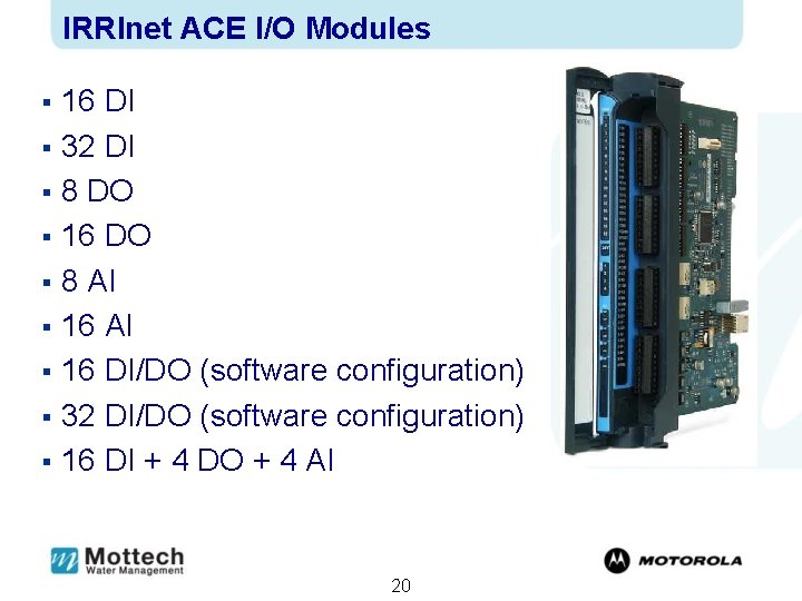 IRRInet ICC Company Presentation 2010 System Concept Presentation