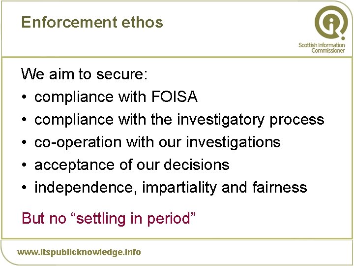 FOI in Scotland the first 5 months www