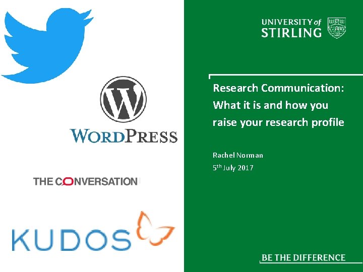 Research Communication What it is and how you