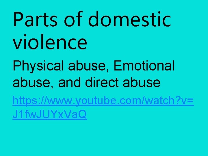 Solutions to Domestic Violence By Talasa Siid Welcome