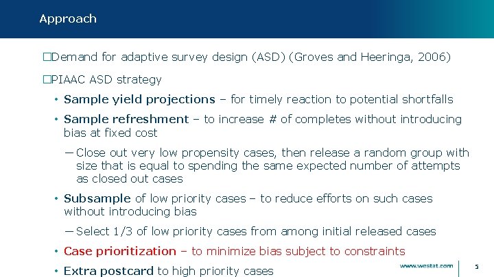 Adaptive Survey Design PIAAC Experiment and International Implementation