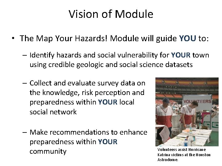Introduction to the Module Map Your Hazards Combining