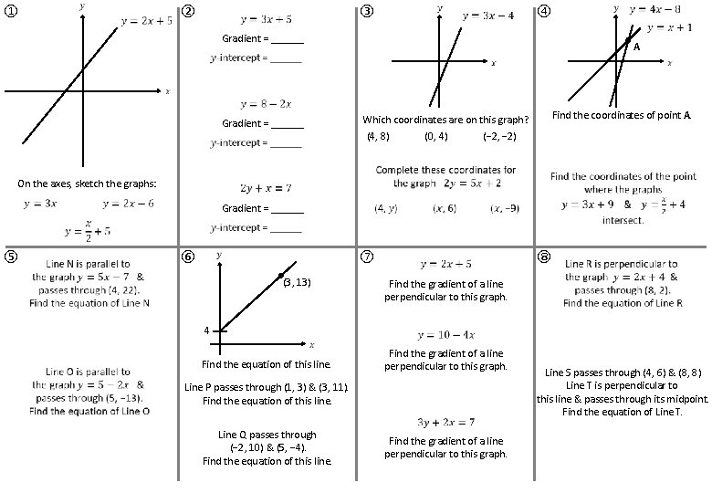 Lines Mixed Worksheet A The worksheet is in