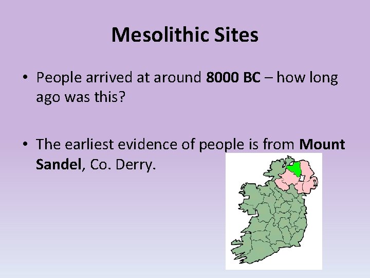 The Mesolithic Period Middle Stone Age Before We