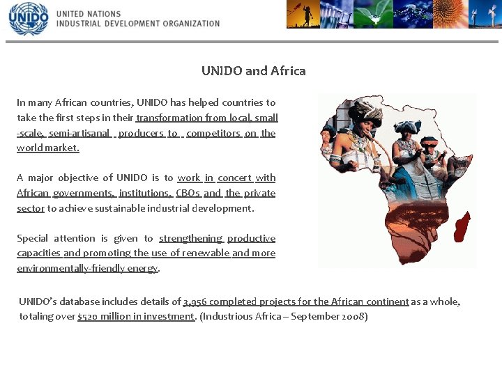 UNIDO approach for reducing poverty through sustainable industrial