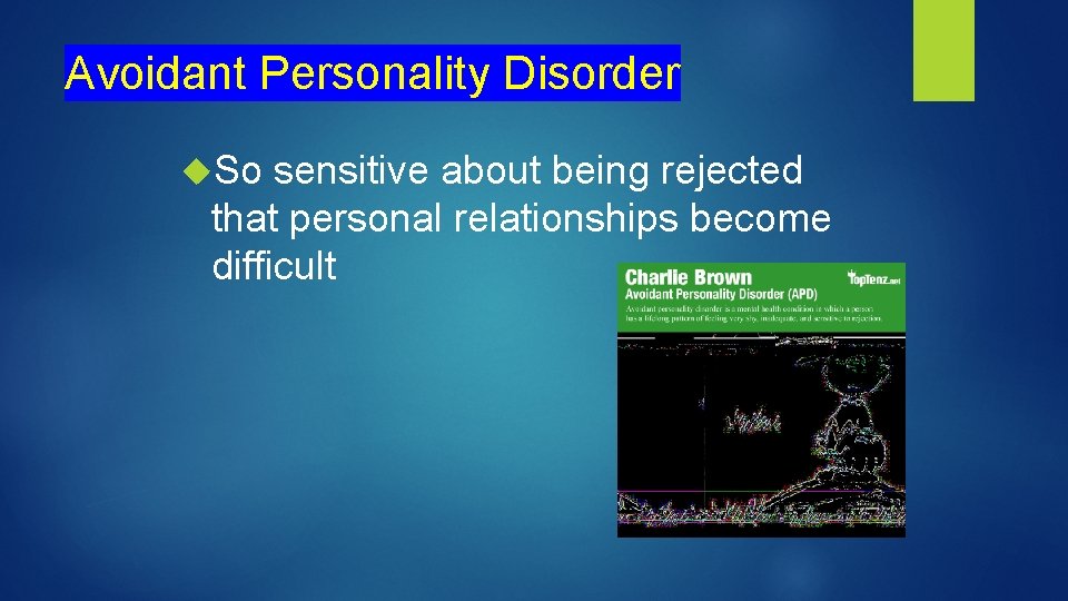 Abnormal 5 2 Personality continued Narcissistic Personality Disorder