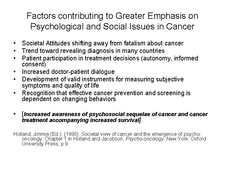 Best Practices in Psychosocial Oncology Katherine Walsh Ph