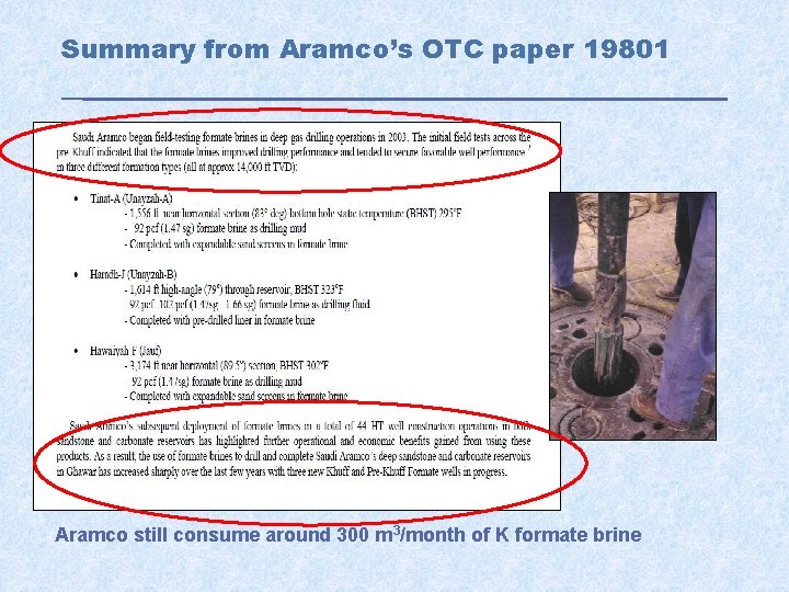 Saudi Aramco use of formate brines 2003 2009