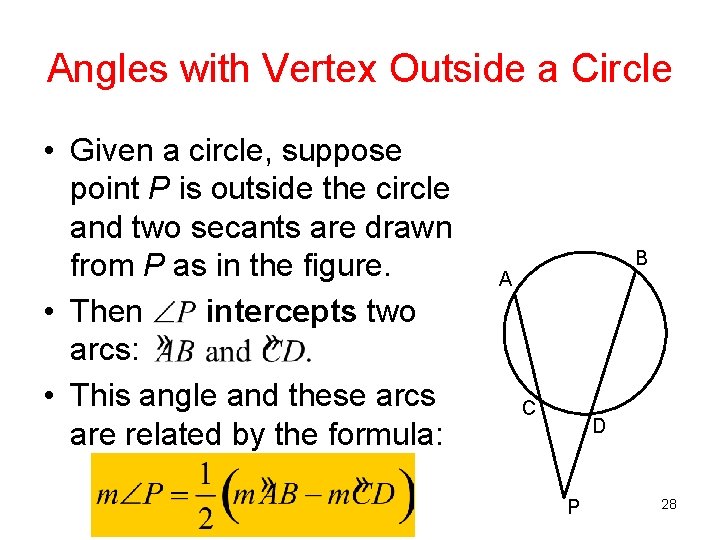 Circles 1 2 Definitions A circle is the