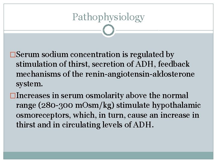 HYPONATREMIA BY NASTANE LE BEC MD Objective To