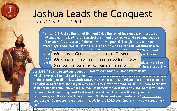 Book of Joshua Lesson 2 Character of Joshua