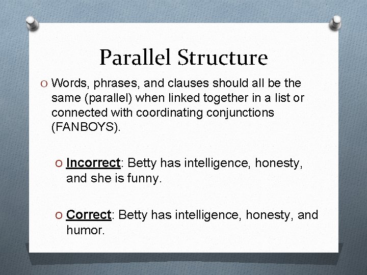 Warmup O What does it mean to be