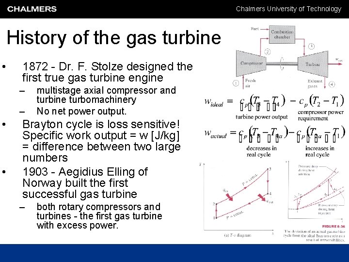 Chalmers University of Technology Gas turbine technology MTF