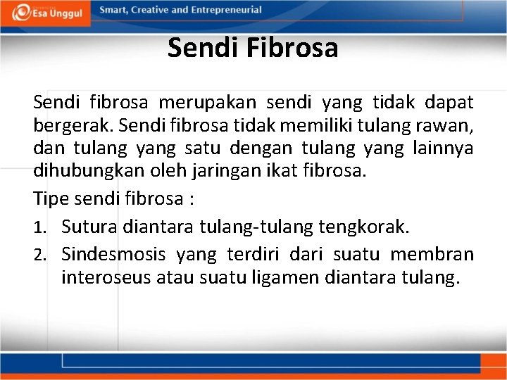 PATOFISIOLOGI PENYAKIT TIDAK MENULAR SISTEM MUSCULOSKELETAL ILMU GIZI