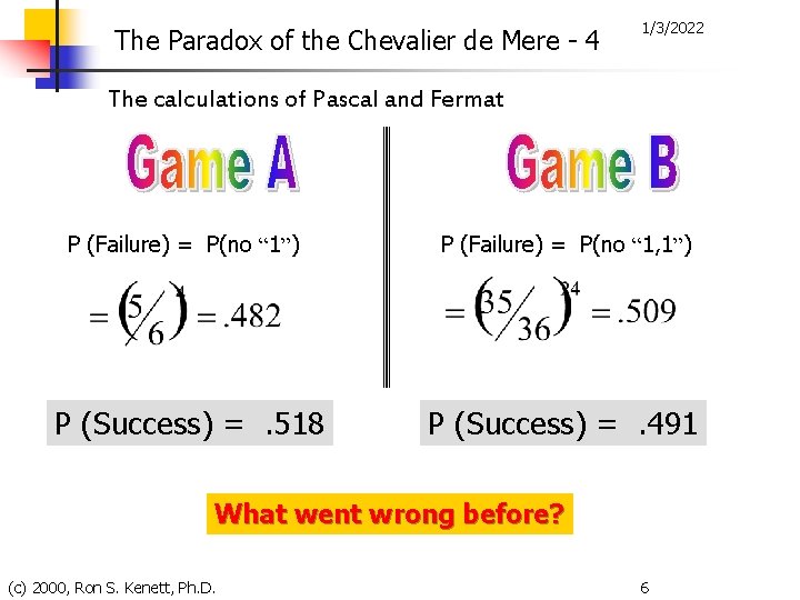 132022 Basic Models of Probability Instructor Ron S