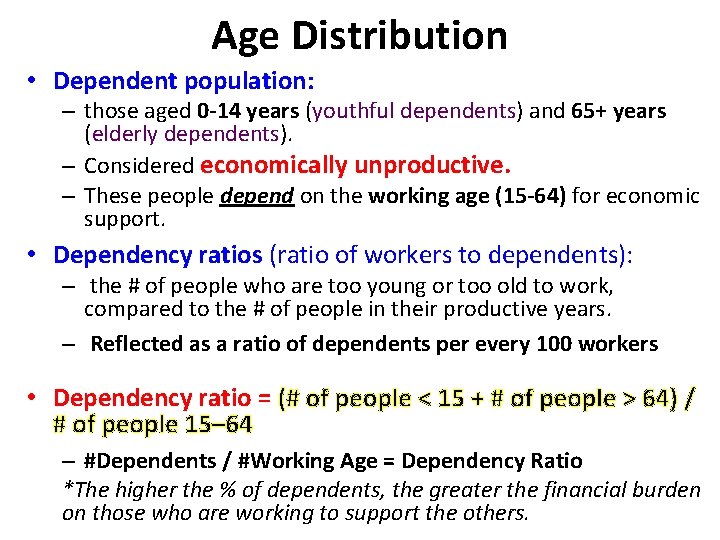 Population Unit 2 Objective Analyze population composition Identify