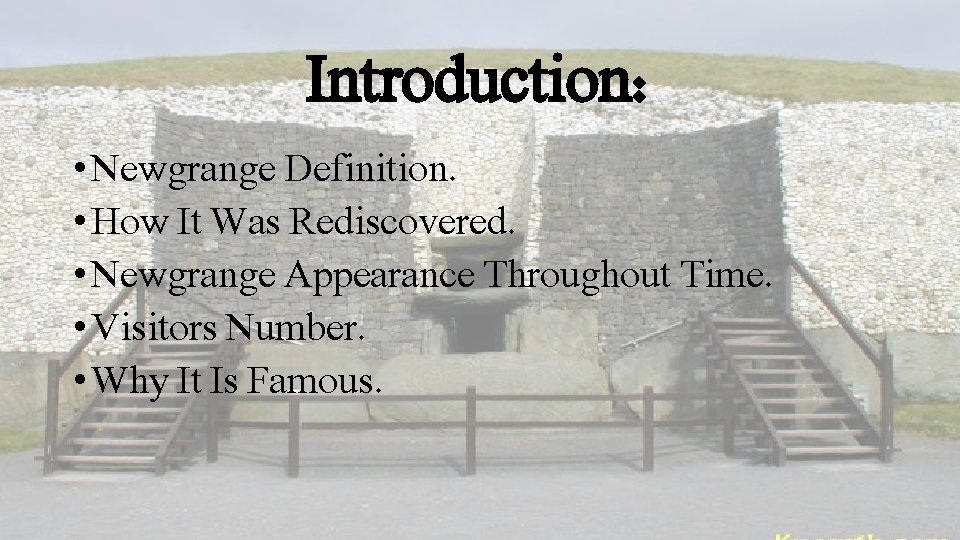 Newgrange Stone Age Passage Tomb An Irish Stone