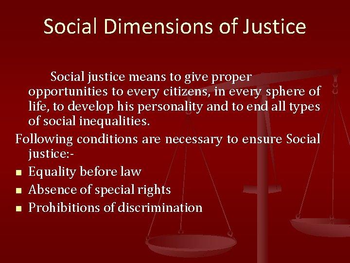 CONCEPT OF JUSTICE BY ANITA KUMARI PANI LECTURER