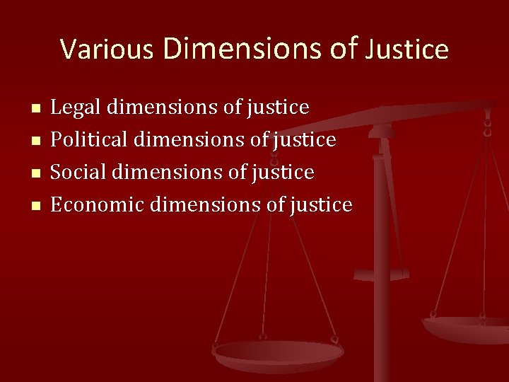 CONCEPT OF JUSTICE BY ANITA KUMARI PANI LECTURER