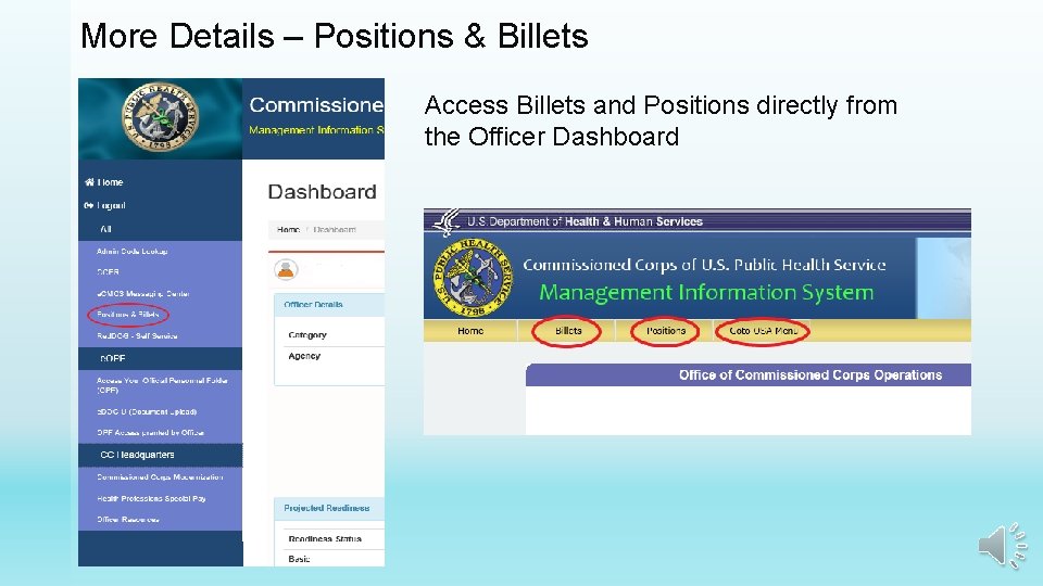 Officer Secure Area OSA Dashboard by CDR Inna