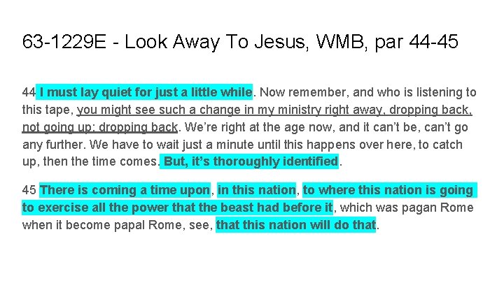 Spoken Word Manifestation Part 2 Chronology of Events