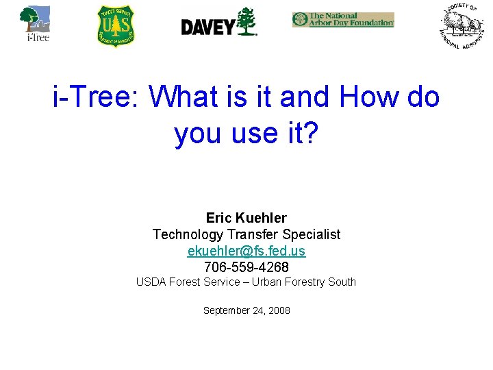 iTree What is it and How do you