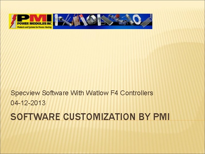 Specview Software With Watlow F 4 Controllers 04