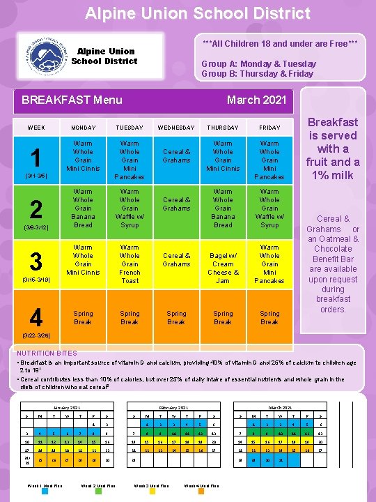 Alpine Union School District All Children 18 and