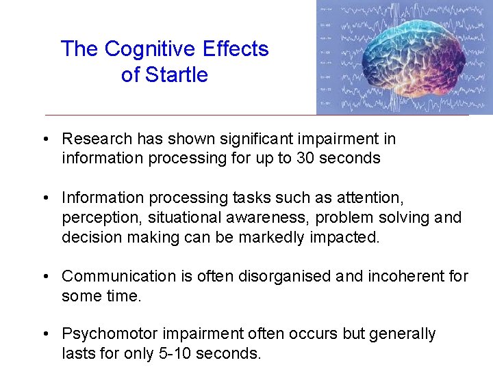 Training Interventions for Managing Startle During Unexpected Critical