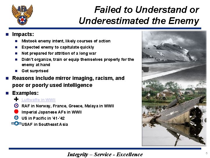 Why Air Forces Fail Learning From Historys Lessons