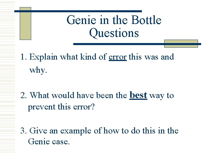 Tutorial 6 Case Study Peppermint Twist Genie in