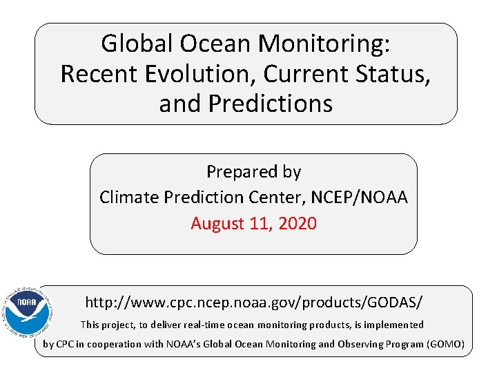 Global Ocean Monitoring Recent Evolution Current Status and