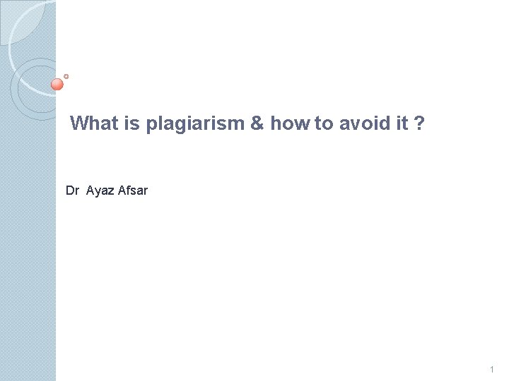 What is plagiarism how to avoid it Dr