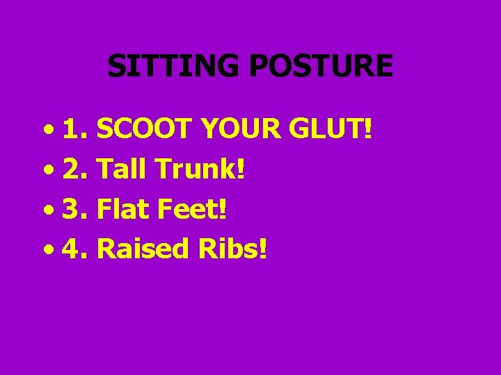 Choral Music Posture and Breathing A Presentation by