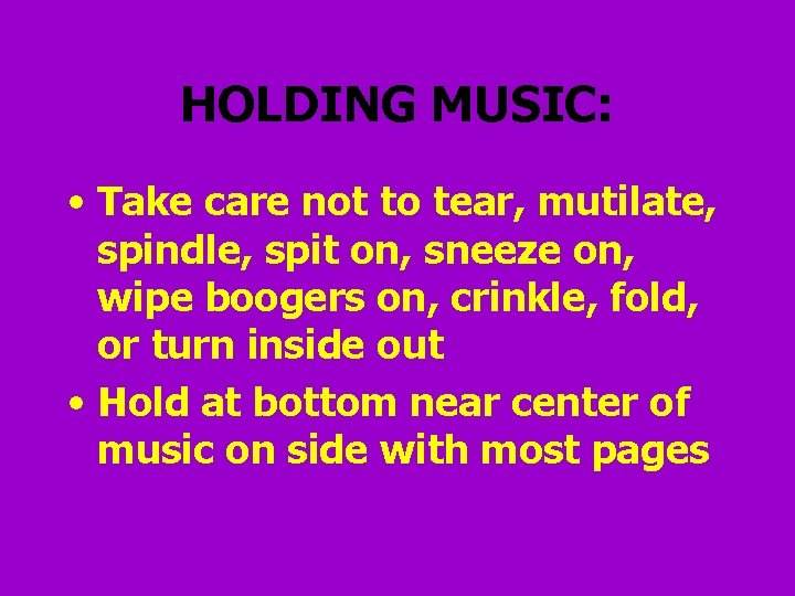 Choral Music Posture and Breathing A Presentation by