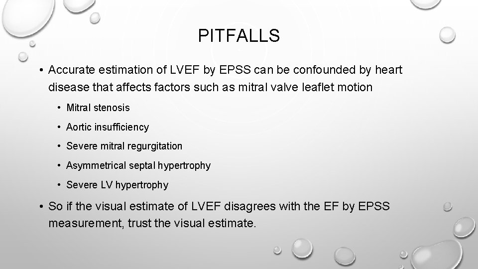 HOWS THE SQUEEZE EMBU Evaluation of Left Ventricular