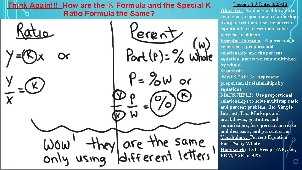 Day 1 Agenda TOPIC 3 LESSON 3 Objective