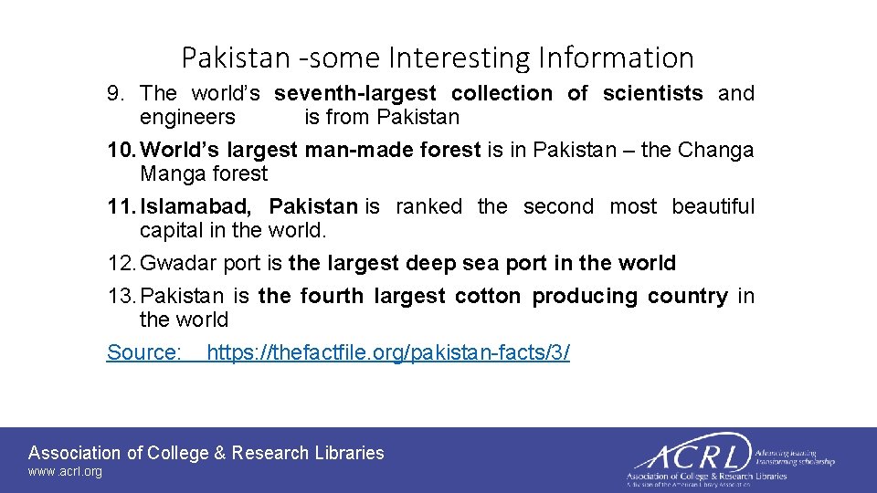 Academic and Research Libraries in Pakistan A Webinar