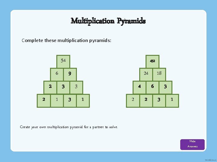 Maths Mastery Solve Problems Using Multiplication and Division