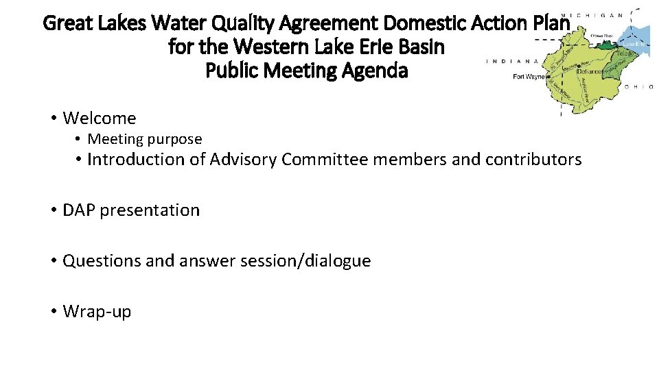 Great Lakes Water Quality Agreement Domestic Action Plan