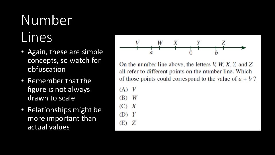 Arithmetic Numbers and Operations General Reminders There are
