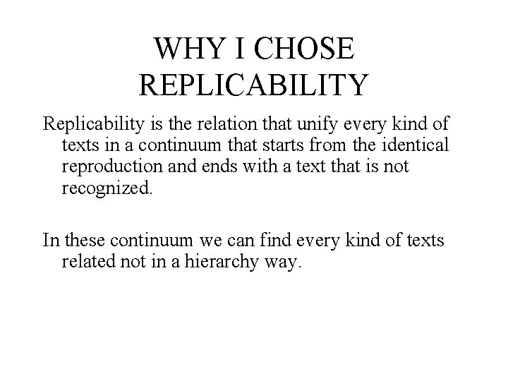 Forms of audiovisual replicability Paola Ghione Phd Student