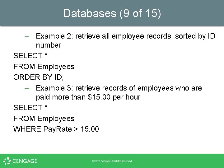 Chapter 14 Ecommerce Databases and Data Science Learning